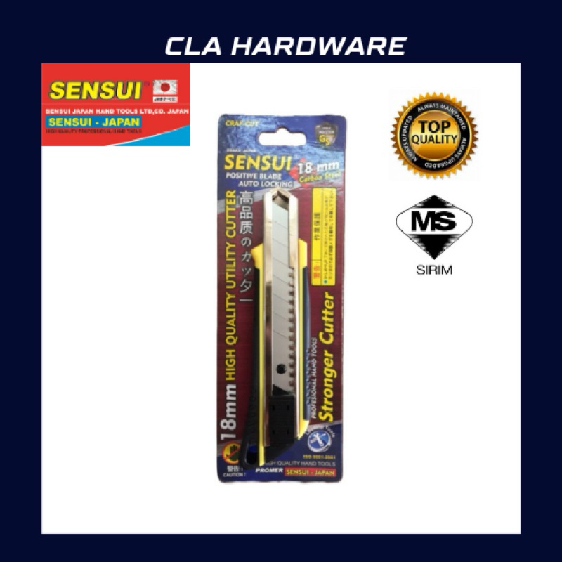 SENSUI PUSH TYPE CARBON STEEL CUTTER 18MM | Shopee Malaysia