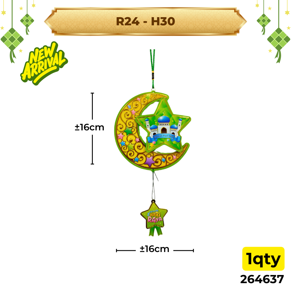 SUPERSAVE Hari Raya Wall Decoration Ceiling Glitter Hanging Deco Rumah ...