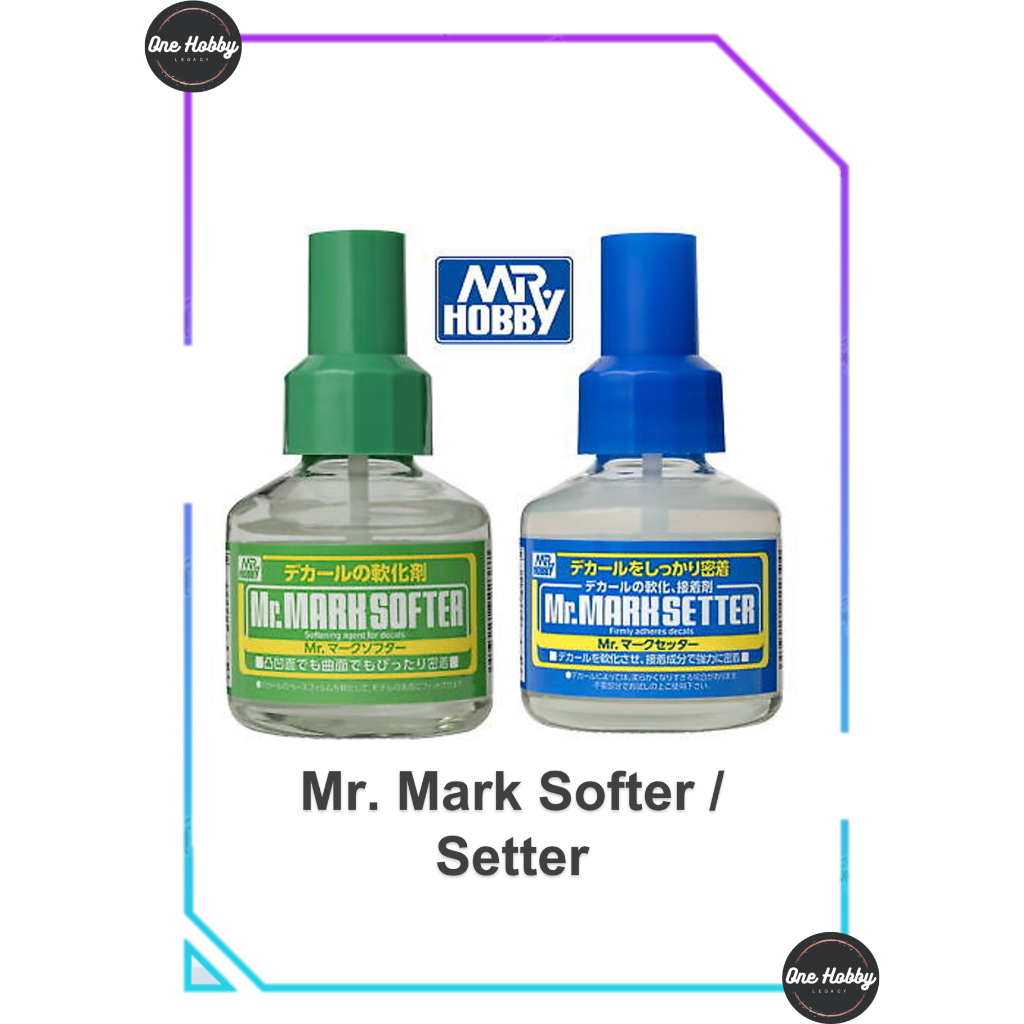 Mr Hobby Mr Mark Softer / Mark Setter / Water Decal / Decal Gundam ...