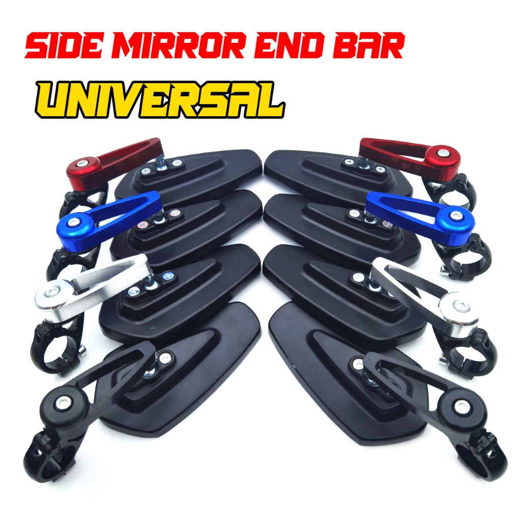 SIDE MIRROR END BAR UNIVERSAL Y15 Y16 R25 R15 NVX RS150 LC135 SUPERBIKE ...