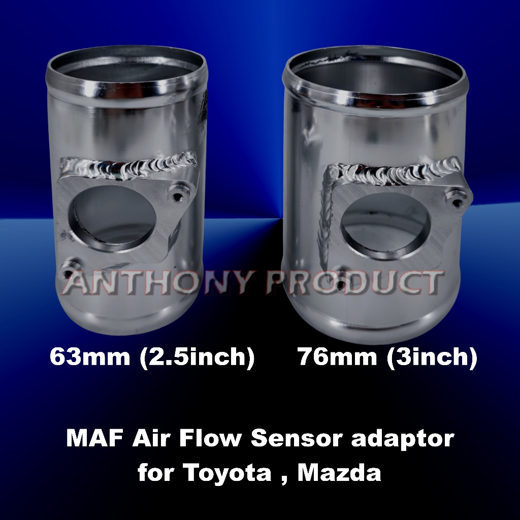 MAF Air Flow Sensor Mount Adapter for Toyota, Mazda 63MM / 76MM ...
