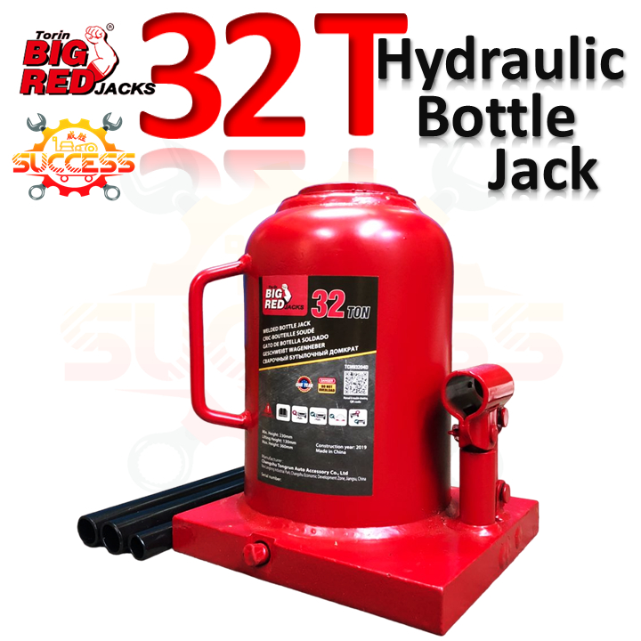 BIGRED Torin 32 Ton Hydraulic Bottle Jack Welded Jack Lifting Jack ...