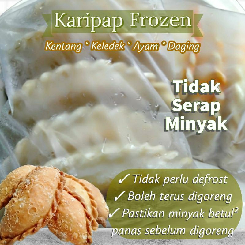 Karipap Frozen Boleh Terus Goreng Tidak Perlu Defrost | Shopee Malaysia