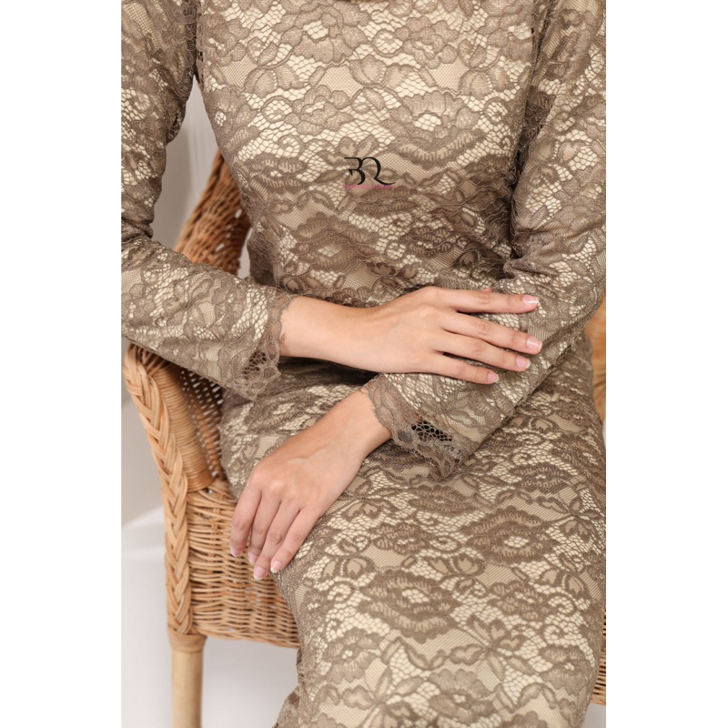 JULIA LACE IN BROWN COLOUR edisi Raya ~Baju Raya Exclusive brown ...