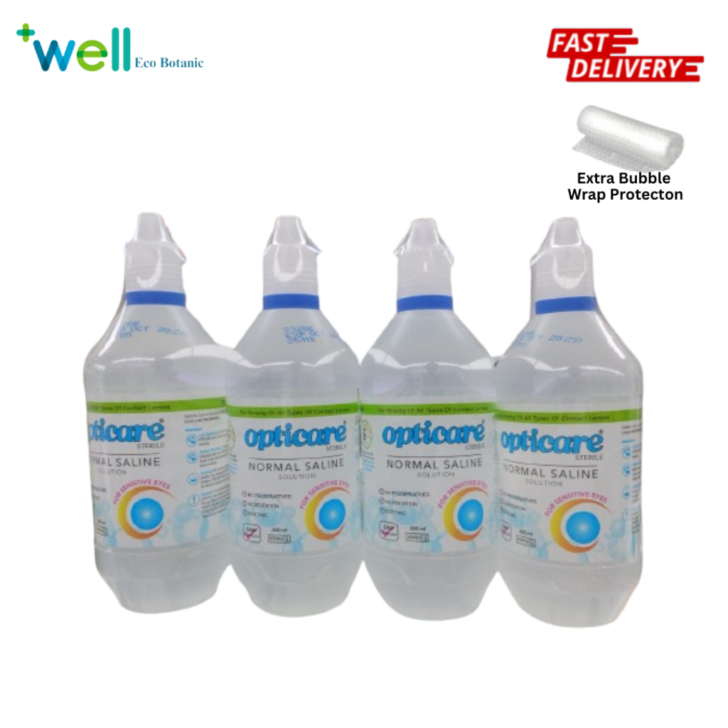 Opticare Sterile Normal Saline Solution 4 bottle(500mL x 4's) For ...