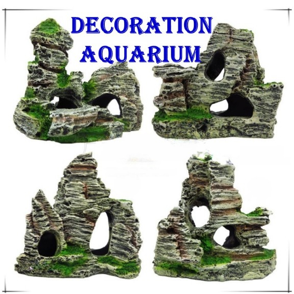 Fish tank decoration, mini aquarium, rockery, small rockery, fish tank ...