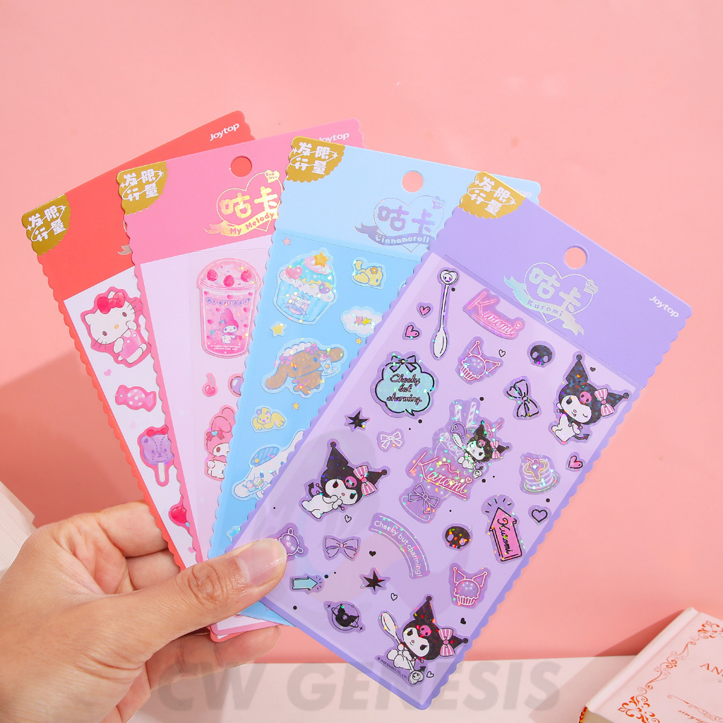 Sanrio Goo Card Stickers三丽鸥装饰可爱卡通手帐素材贴手账贴 Planner Stickers DIY 贴纸DIY ...