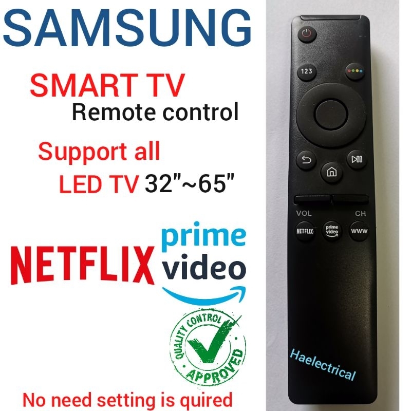 Samsung smart tv remote control with netflix (support old&new model ...