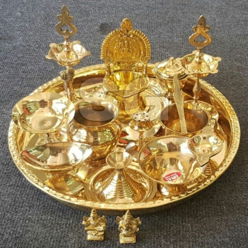 BRASS POOJA SET 1 BOX | Shopee Malaysia