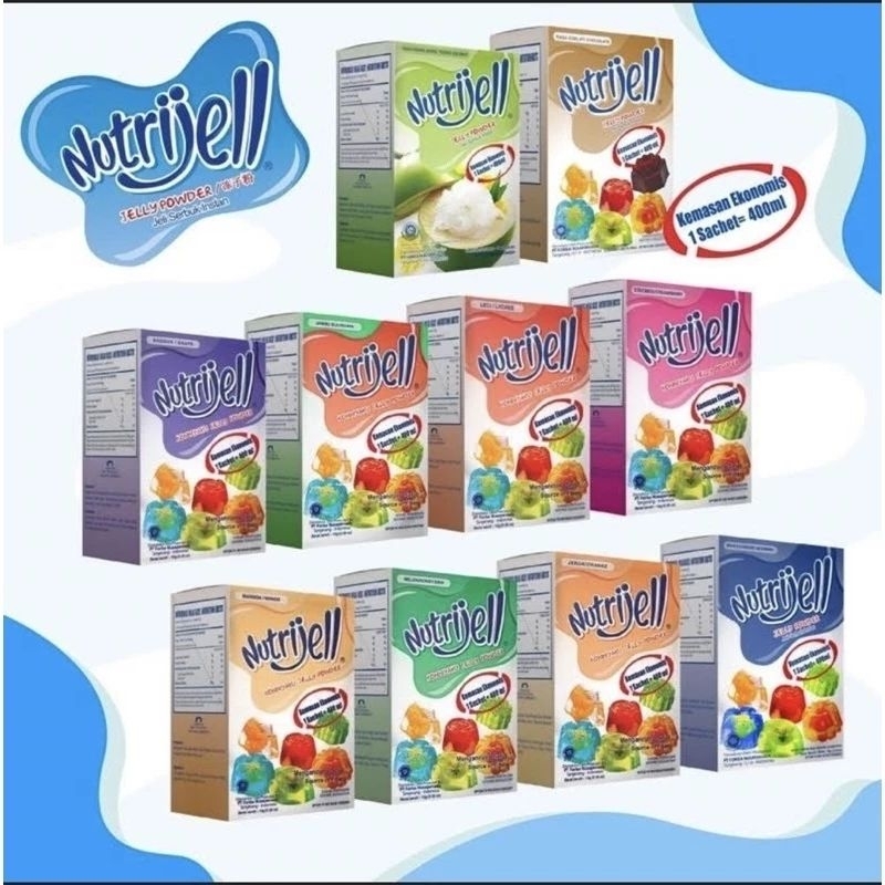 Nutrijell Jelly Powder (Multiple Flavor/ Yoghurt Flavor/ Balanced Color ...
