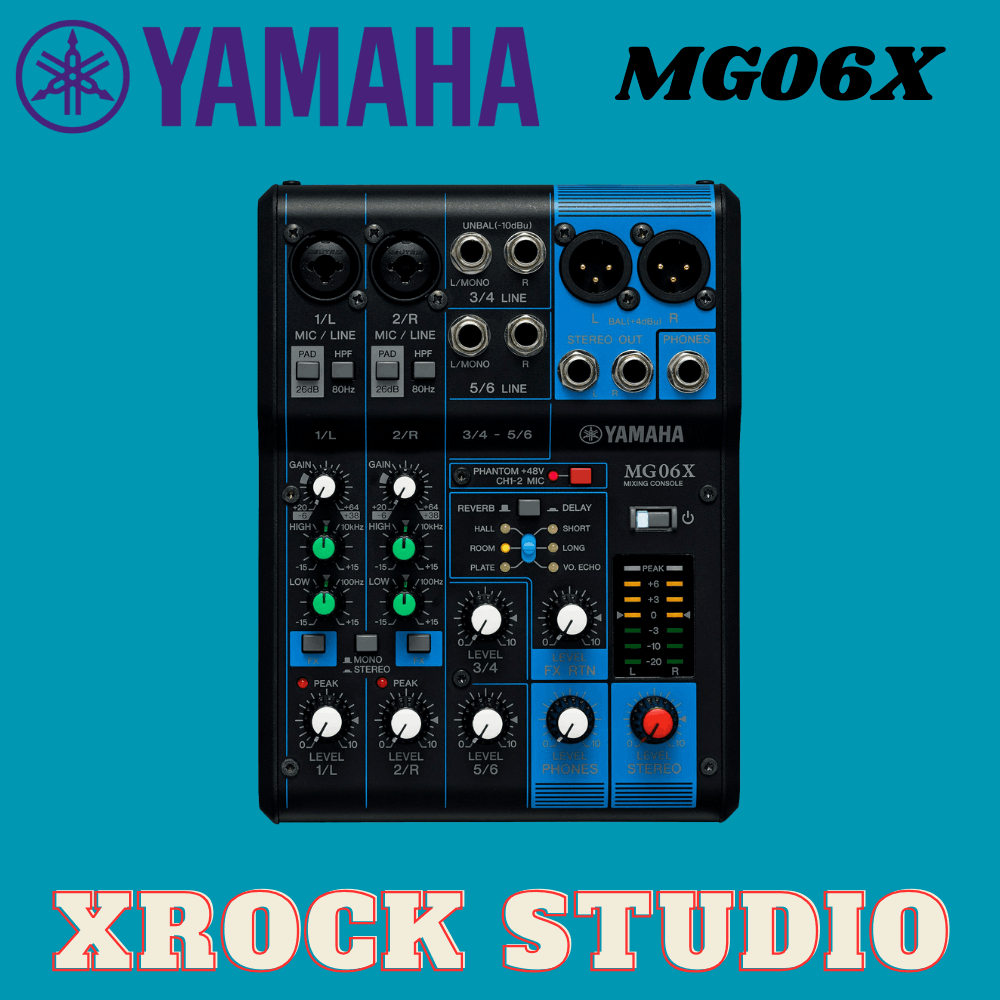 Yamaha MG06X 6-channel Analog Mixer with Effects (MG 06X / MG-06X ...