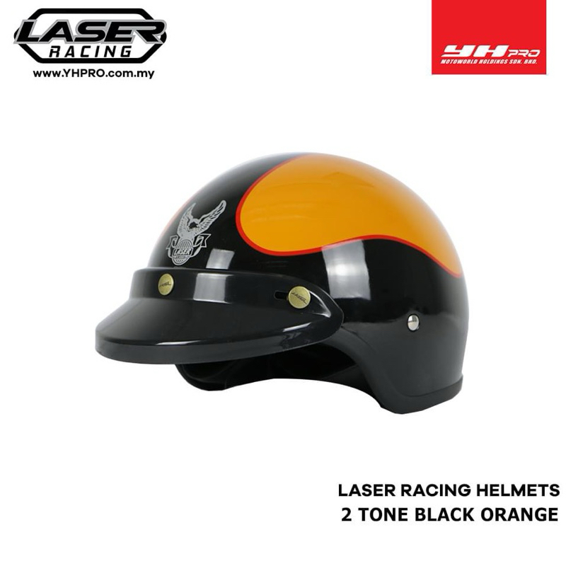 Helmet Half Helmet Laser Classic Steng 2 Tone(Sirim Approve) | Shopee ...