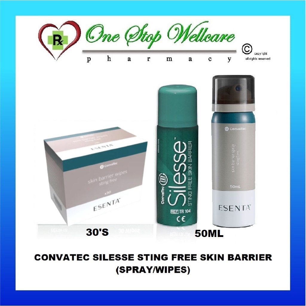 CONVATEC SILESSE STING FREE SKIN BARRIER SPRAY 50ML / 2X50ML / ESENTA ...