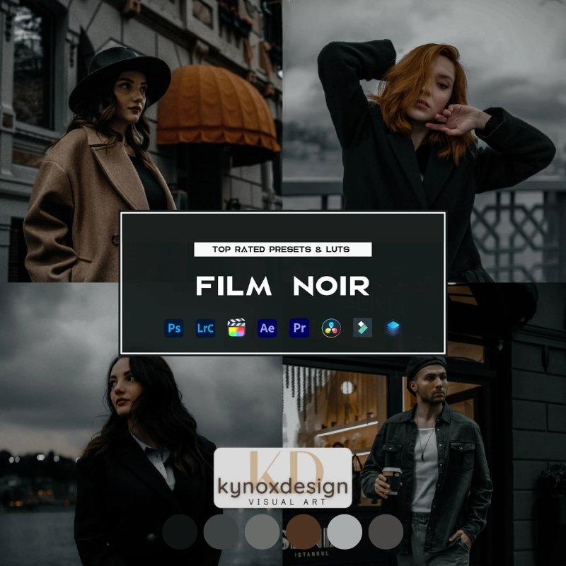 [Premium Lightroom Preset or LUTs io] 𝐹𝑖𝑙𝑚 𝑁𝑜𝑖𝑟 for LR/LR(mobile)/PR/AE ...