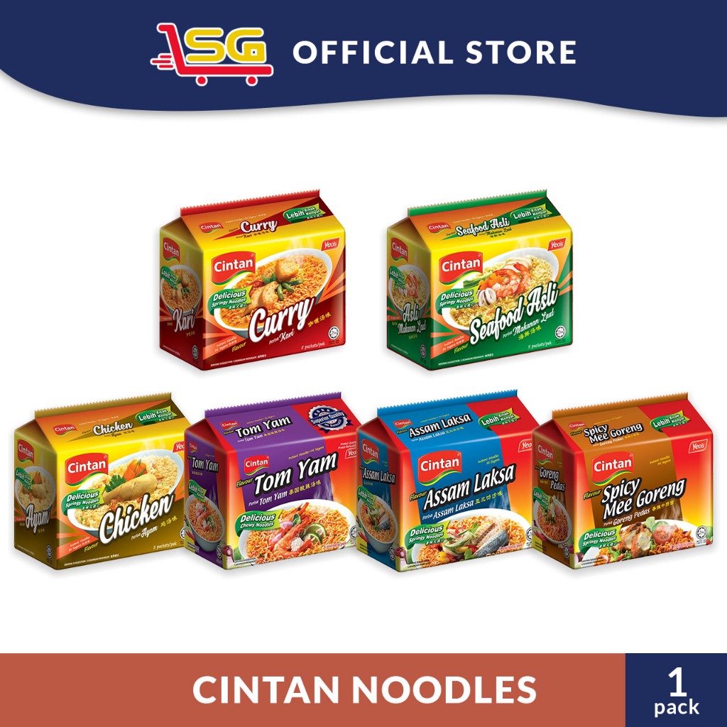 SG | Cintan Instant Noodles (Seafood/Curry/chicken/ Tomyam/ Asam Laksa ...