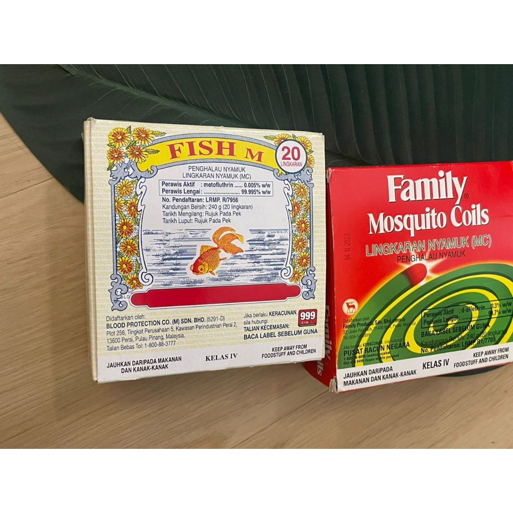 Ubat Nyamuk Lingkaran Cap Ikan Emas 20's / Ubat Nyamuk cap Fish ...
