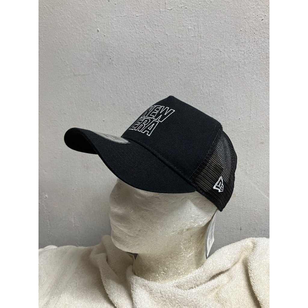 New Era Trucker NE Rectangle Logo Black Cap ( Jepun Release) | Shopee ...