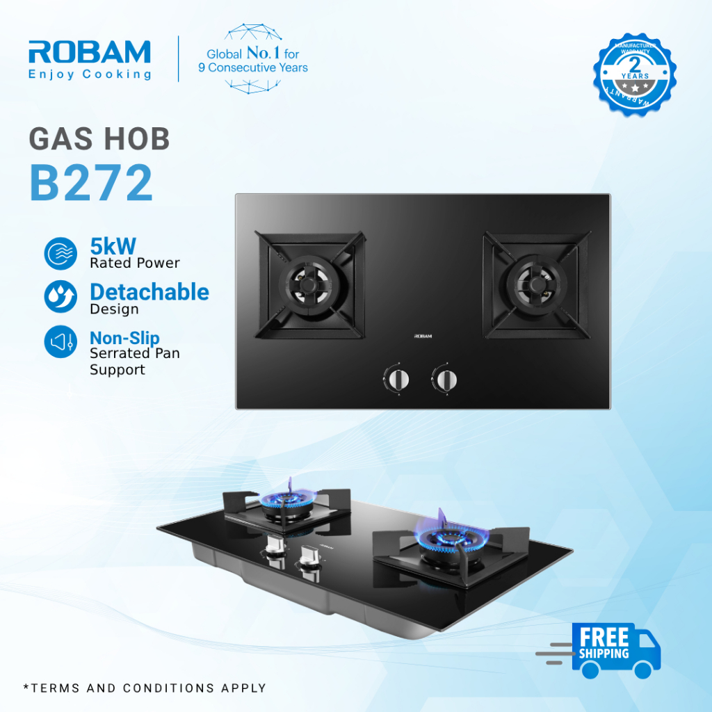 ROBAM 2 Burners Flexible Hob B272 | Shopee Malaysia