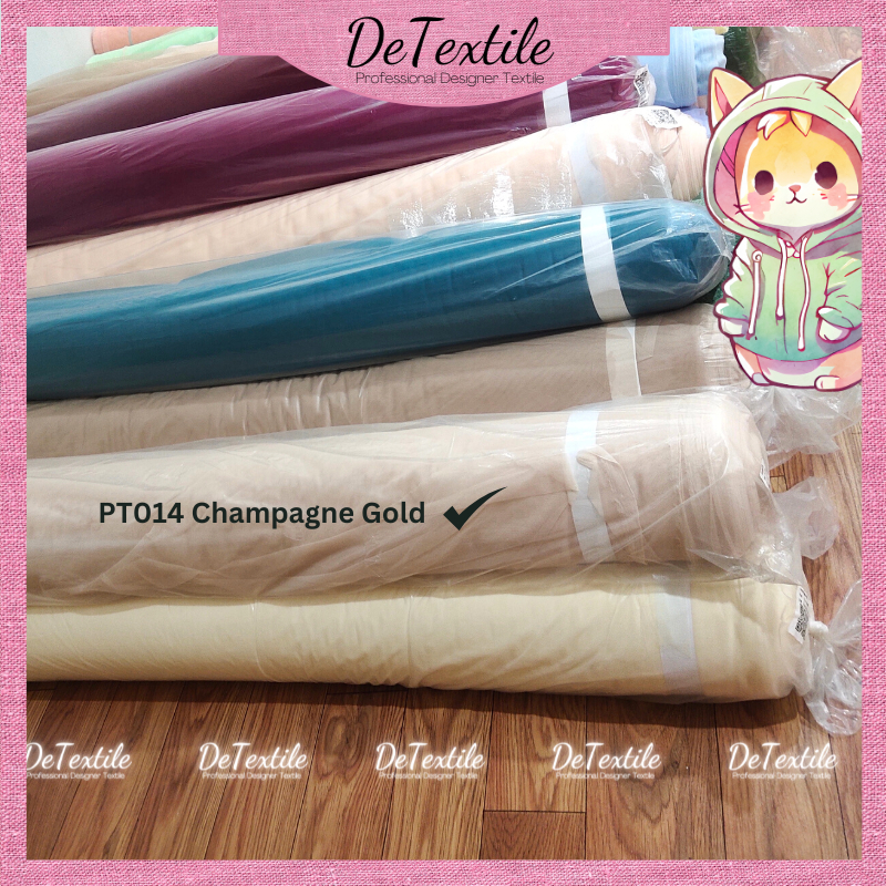 DeTextile Premium Tulle Bridal Soft Net Kain Net Lembut Murah Bidang ...