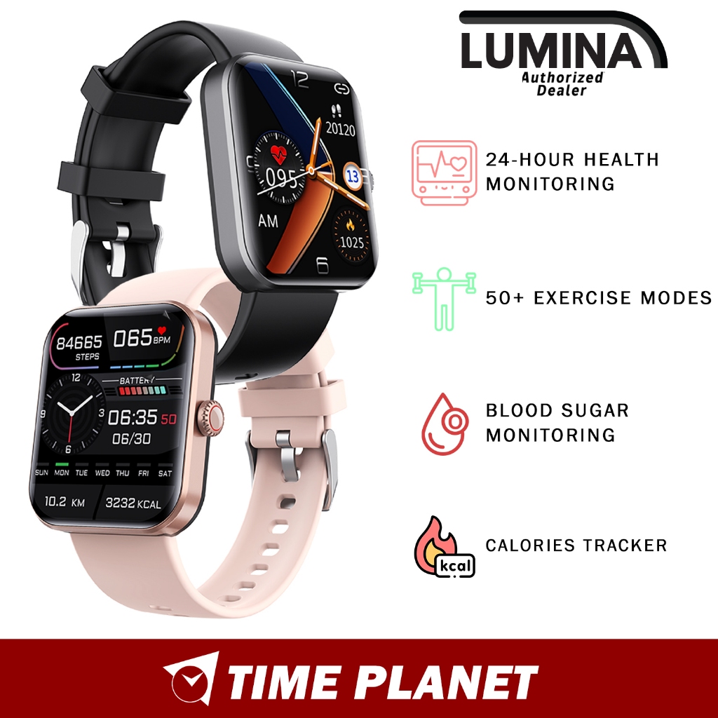Lumina L12 Smart watch BLOOD GLUCOSE MONITOR Blood Oxygen WATERPROOF Temperature Sleep ...
