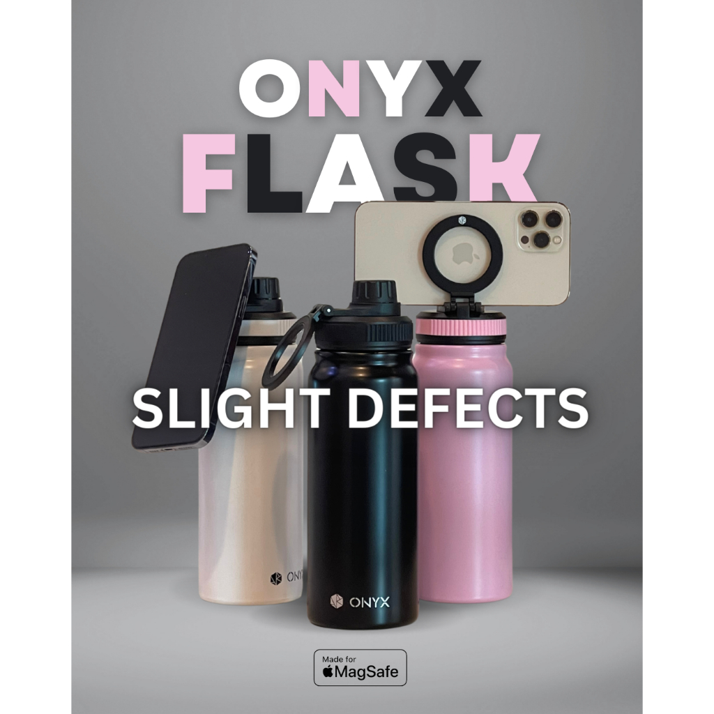 ONYX Flask [SLIGHT DEFECT] - 600ML MagSafe Tripod Flask Water Bottle ...