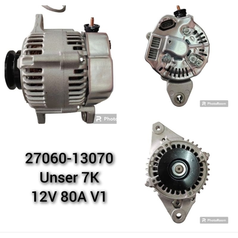 [27060-13070] ALTERNATOR TOYOTA UNSER 12V 3PIN 80A V1 80% NEW | Shopee ...