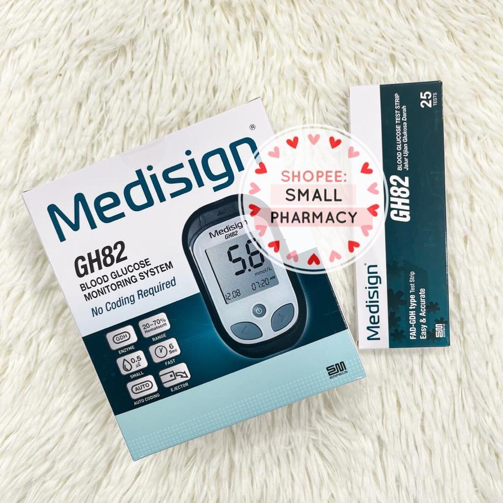 Medisign GH82 Blood Glucose Monitoring System/ Test Strip 25s/ Medisign ...