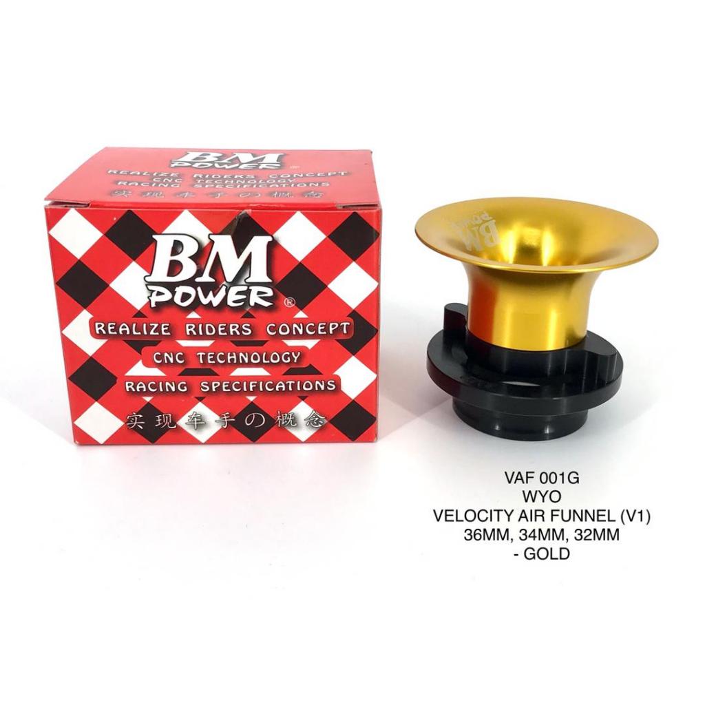 BM POWER INTAKE VELOCITY AIR FUNNEL [ V1 ] 32MM - 36MM & 38MM - 42MM ...