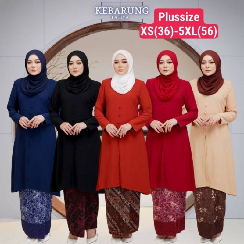 Baju kurung moden plussize XS-5XL Baju kebarung labuh plussize baju kebaya ironless baju ...