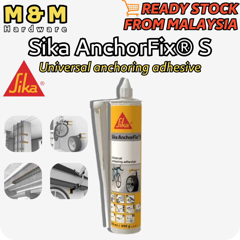 Sika Anchor Fix-S Fast Curing Anchoring Adhesive 300ml SIKA Anchor Fix ...
