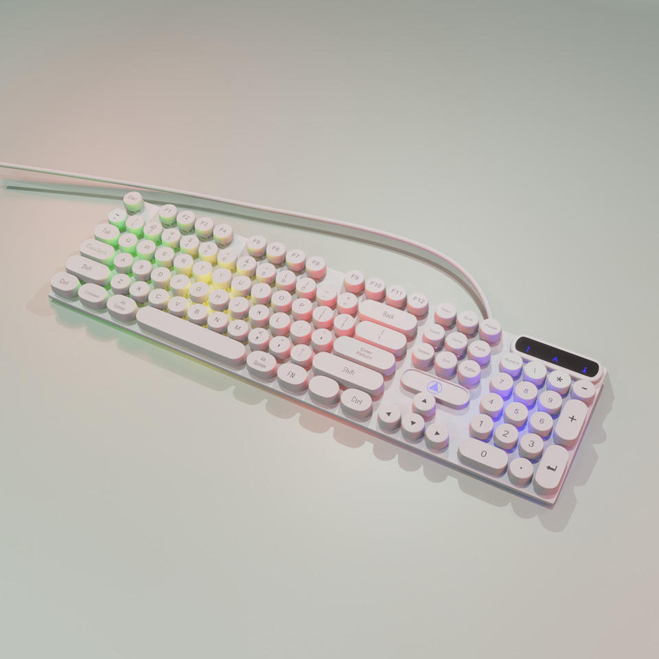 WIRED RGB Keyboard RGB Rainbow Light Colourful Keypad | Shopee Malaysia