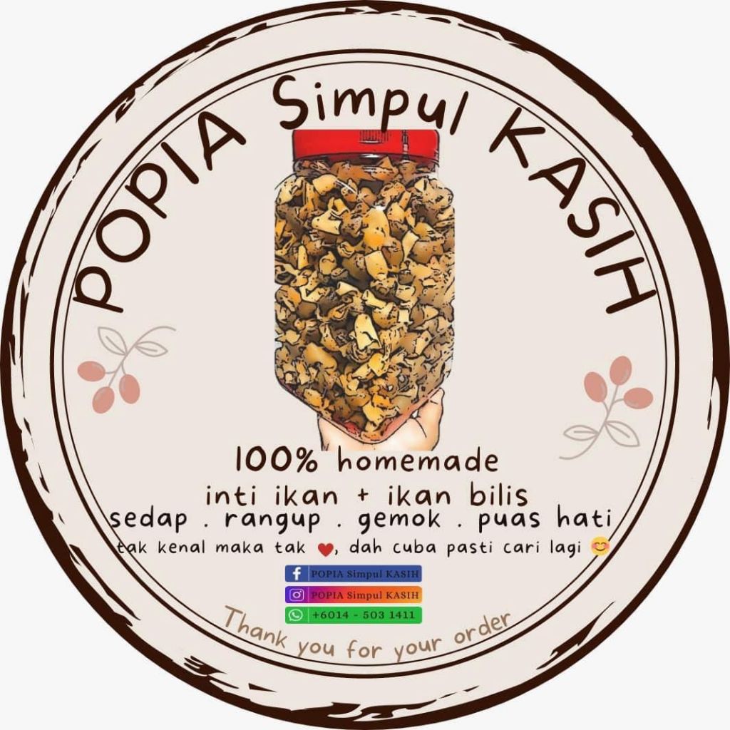 🔥READY STOCK🔥 POPIA Simpul KASIH [300gram +- balang kecil] | 100% ...