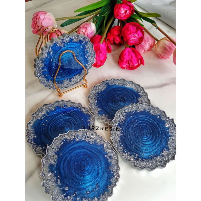 Custom Coaster Alas Cawan Silver RAYA! | Shopee Malaysia