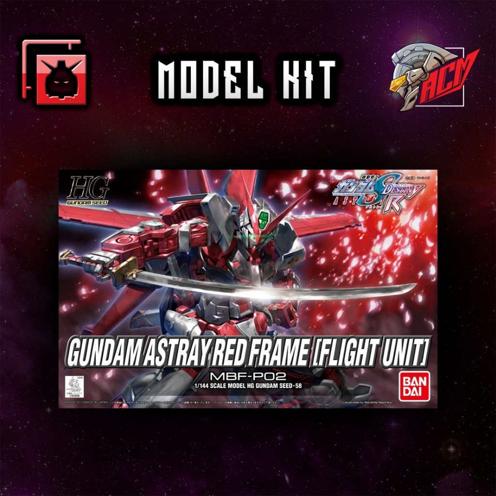 * READY STOCK * Bandai HG 1/144 Gundam Astray Red Frame Flight Unit | Shopee Malaysia