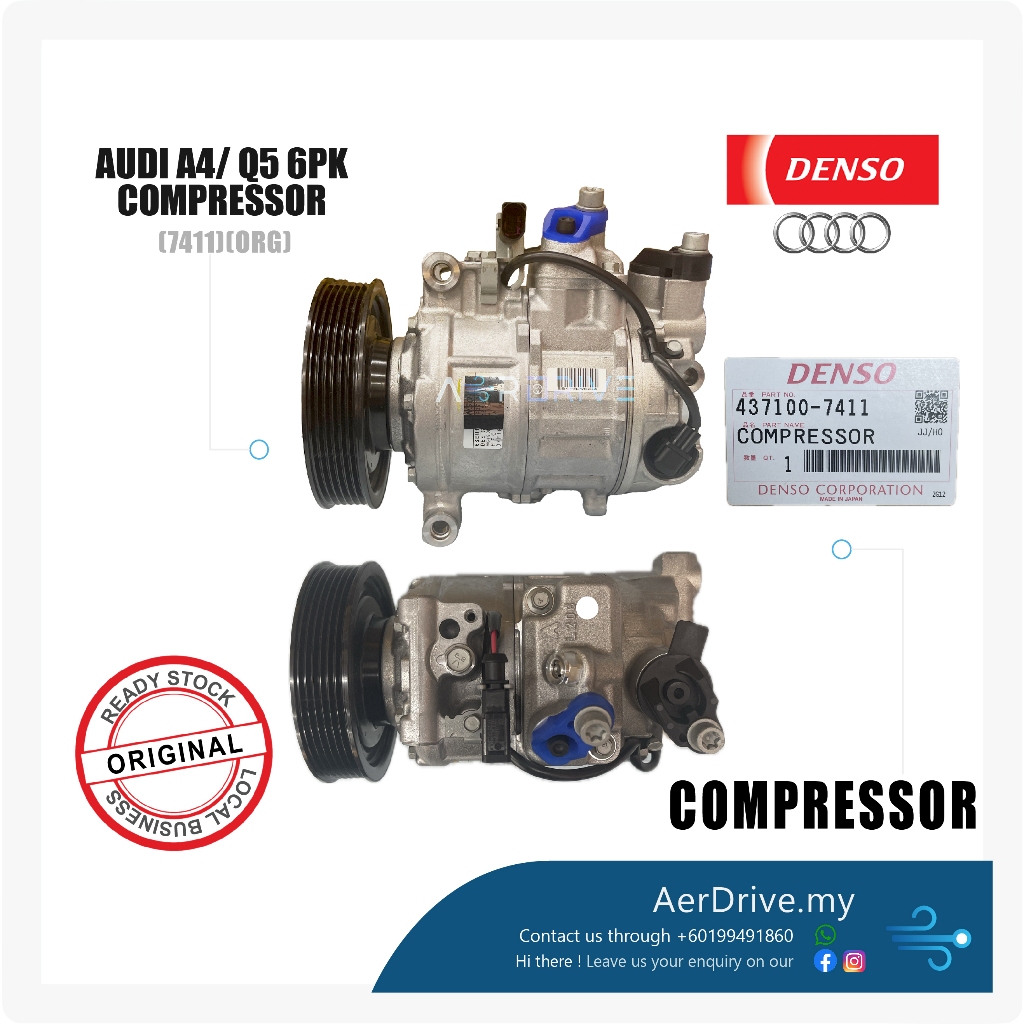 DENSO ORIGINAL PORSCHE CAYENNE 3.0 / AUDI A4 /Q5 /A7 /S7 6PK 6SEU14C ...