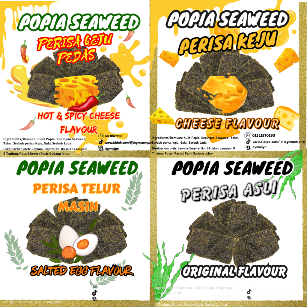 Popia Seaweed Original & berperisa 270g | Shopee Malaysia