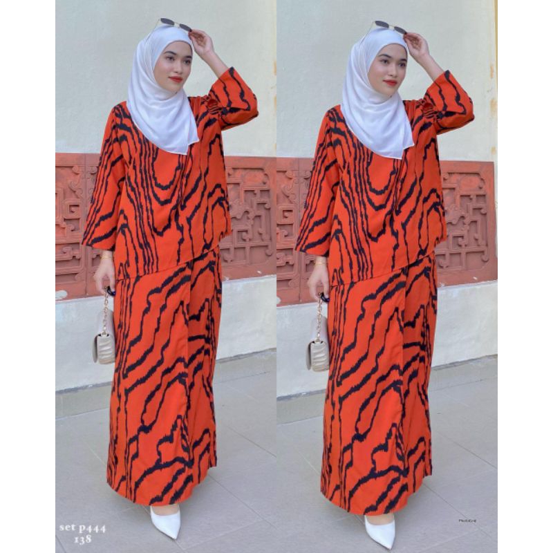 BAJU KURUNG KEDAH BERCORAK RAYA 2024 | Shopee Malaysia