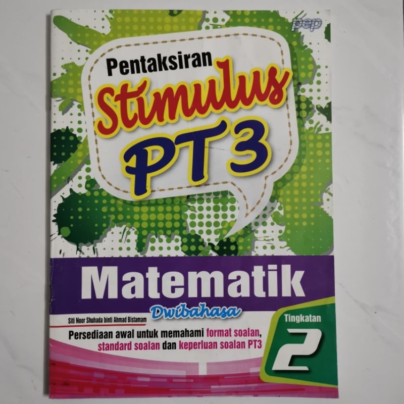 Pentaksiran Stimulus PT3 Matematik Dwibahasa Tingkatan 2 buku latihan ...