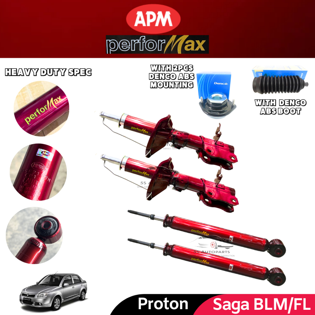 APM Performax Proton Saga BLM, FL Heavy Duty Gas Sport Absorber Front ...