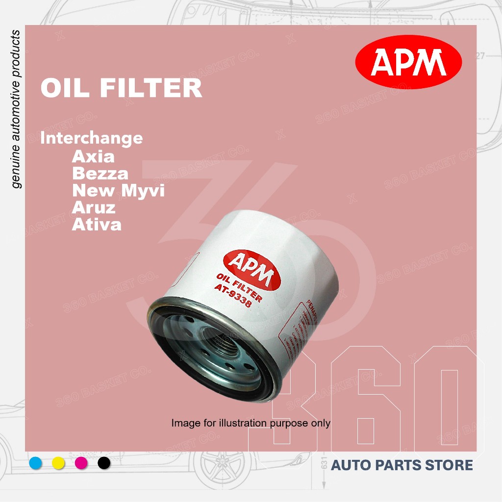 APM PENAPIS MINYAK ENJIN PERODUA OIL FILTER AXIA ARUZ BEZZA MYVI 15601 ...