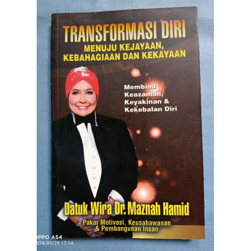 preloved TRANSFORMASI DIRI datuk wira dr maznah hamid | Shopee Malaysia