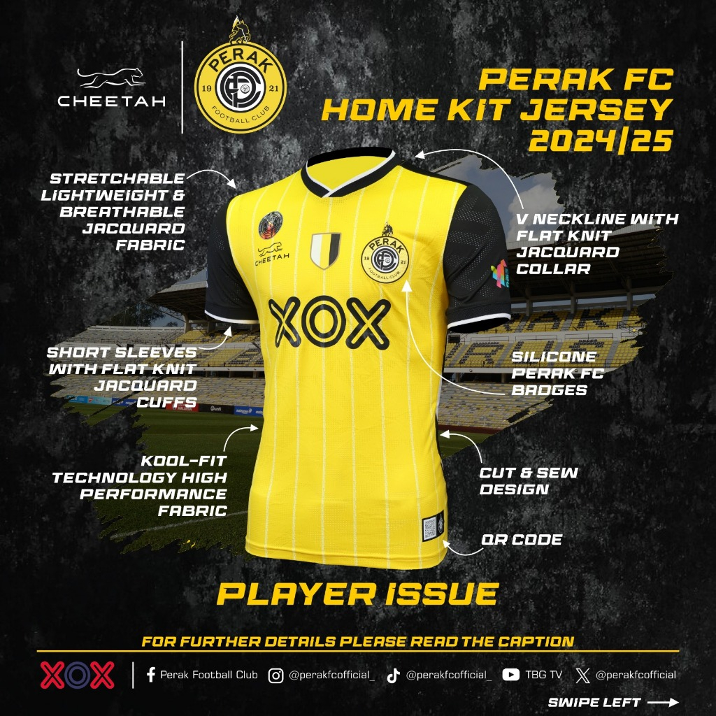 Perak FC Merchandise PFC Home Jersey Player Issue Season 2024/25 | Shopee Malaysia