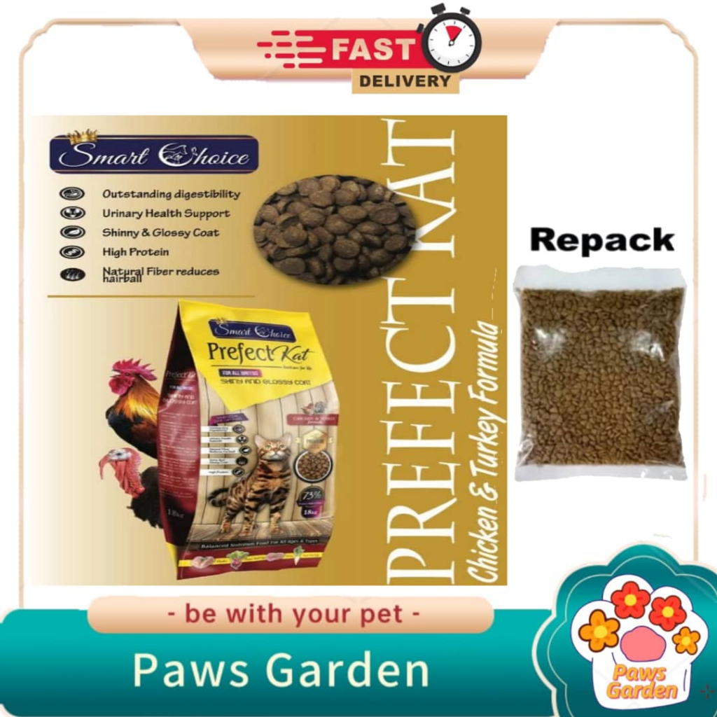 SMART CHOICE Prefect Kat Premium Chicken & Turkey Cat Dry Food/Makanan ...