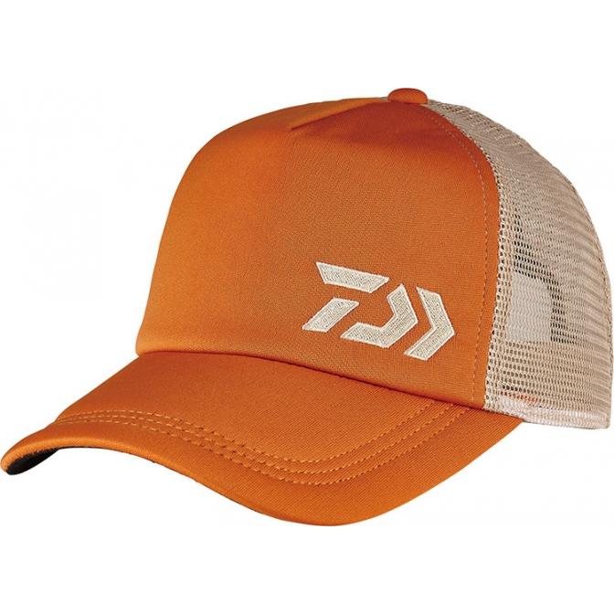 DAIWA fishing cap DC-64008 box logo cap free size Half Mesh Cap ...