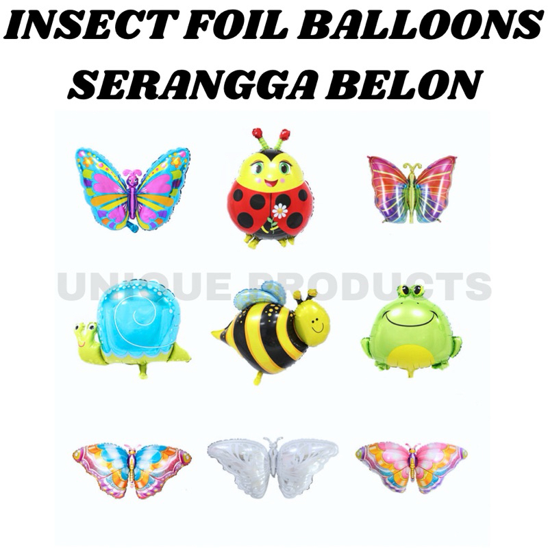 Insect Series Foil Multicolor Aluminum Balloons Birthday Graduation ...