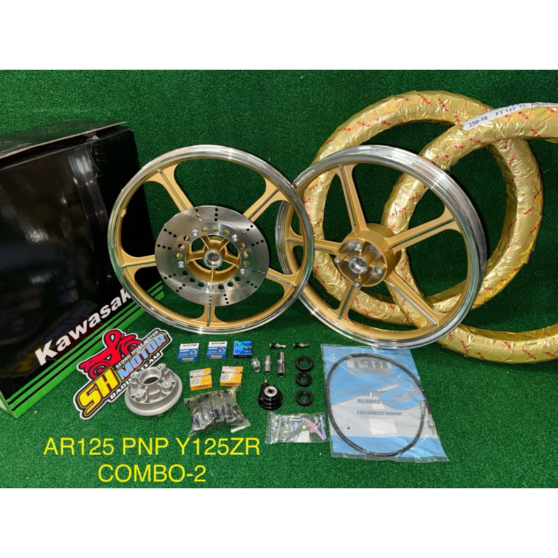 AR125 PASANG Y125ZR FULL CHOP KAWASAKI SPORT RIM (1.4/1.85-18) | Shopee ...