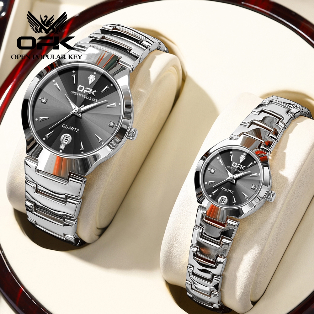 OPK Jam Tangan Couple Original 100% Watch Man Women Pasangan Perempuan ...