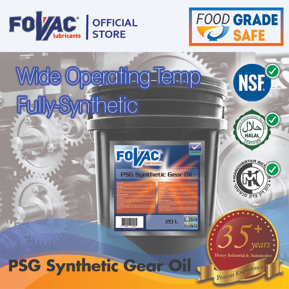 PSG Synthetic Gear Oil Food Grade Food Safe - 20L | Shopee Malaysia