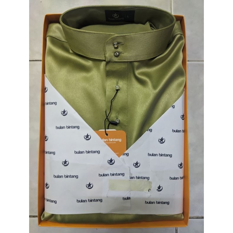 BAJU MELAYU BULAN BINTANG MATCHA GREEN (TAILORED FIT) | Shopee Malaysia