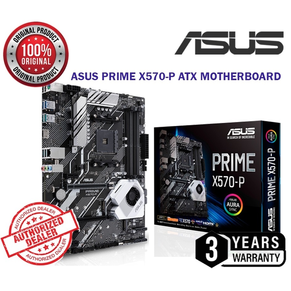 ASUS X570-P PRIME AMD AM4 Motherboard X570 ATX Mainboard | Shopee Malaysia